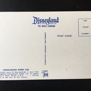 Vintage Disneyland Main Street U.S.A. Postcard Town Square - Etsy
