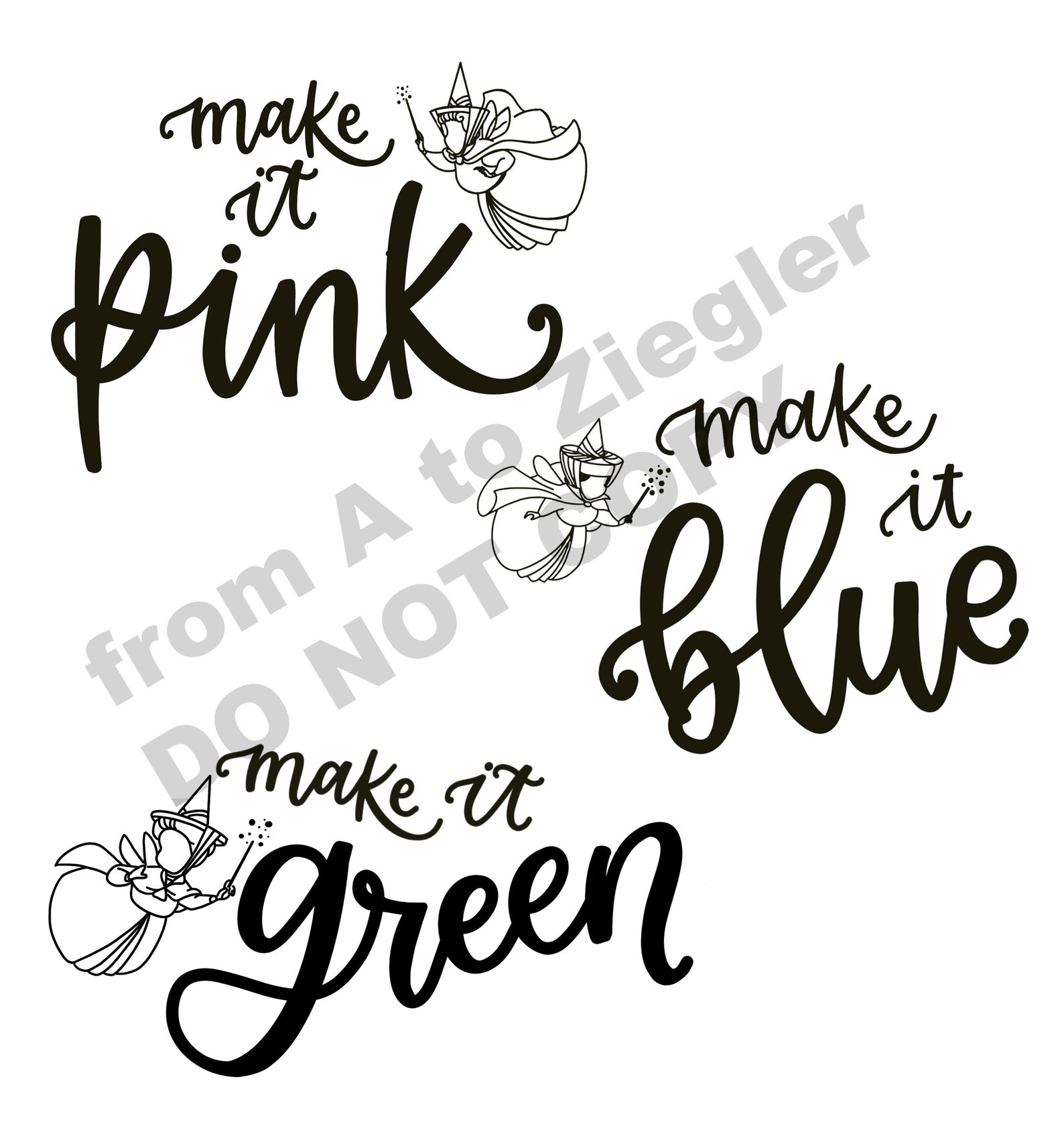 Make It Pink, Make It Blue, Make It Green | Sleeping Beauty Inspired ...