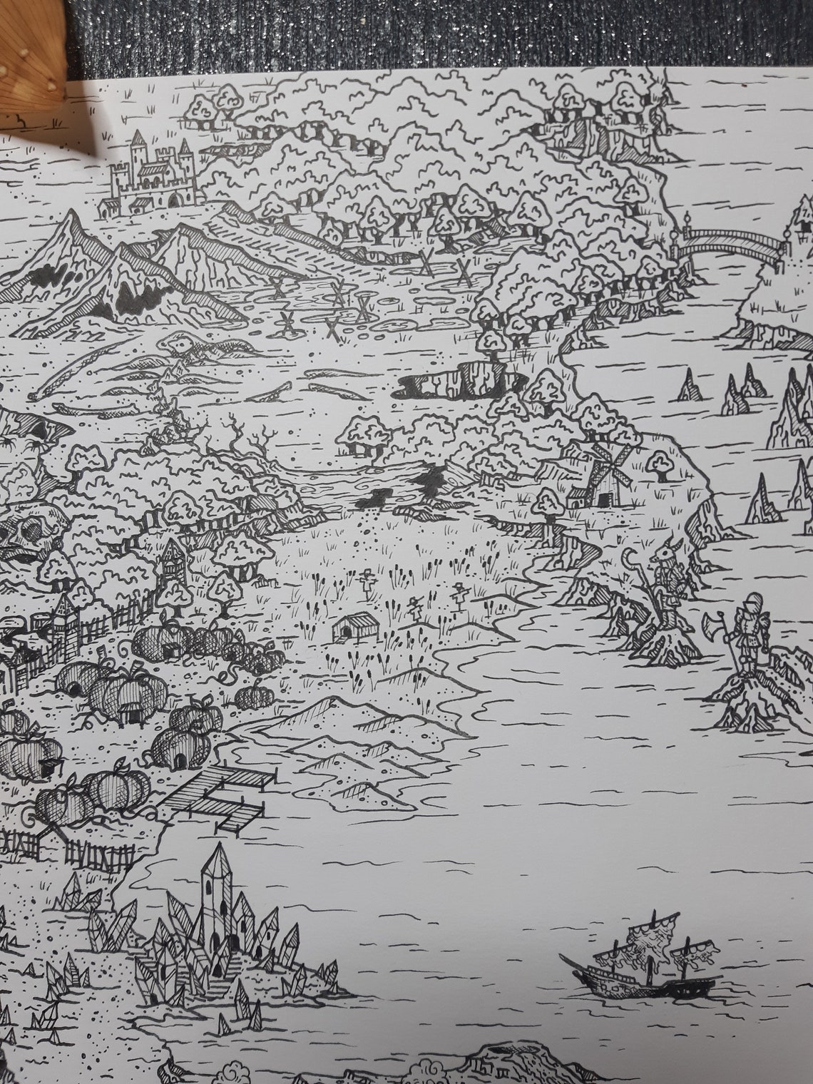 Pyha, Fantasy Map for RPG and Colouring Page. Digital Download - Etsy