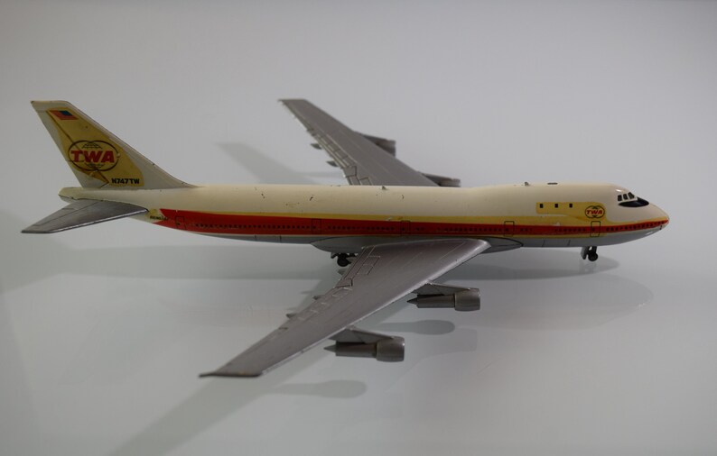 Aero Mini Vintage Diecast TWA Boeing 747 1/290th Scale - Etsy