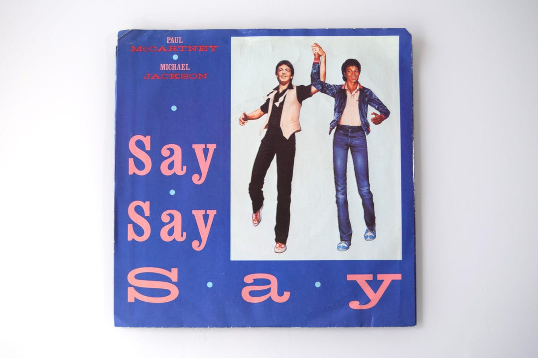 Paul Mccartney & Michael Jackson Vintage 7" Vinyl Record - Say Say Say ...