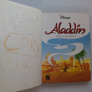 REDUCED! Disney's Aladdin Vintage Children's Book - Walt Disney ...