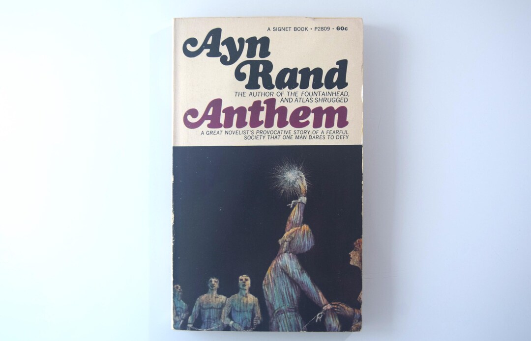 Anthem Vintage Paperback Ayn Rand - Novella, Dystopian Society/science ...
