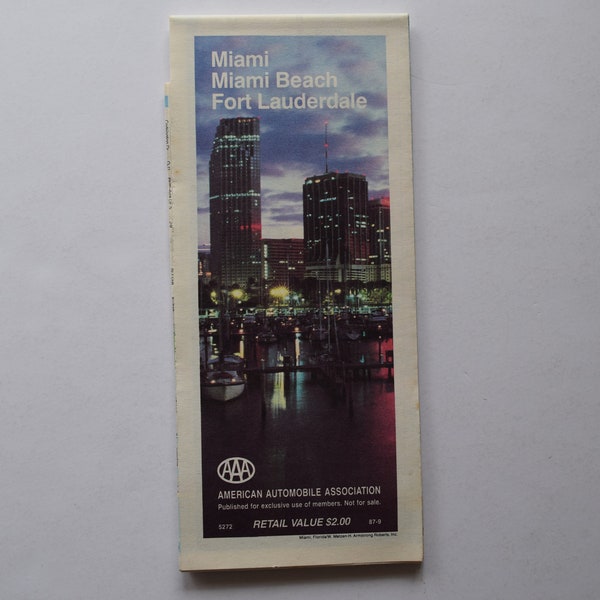 Aaa Florida Map - Etsy