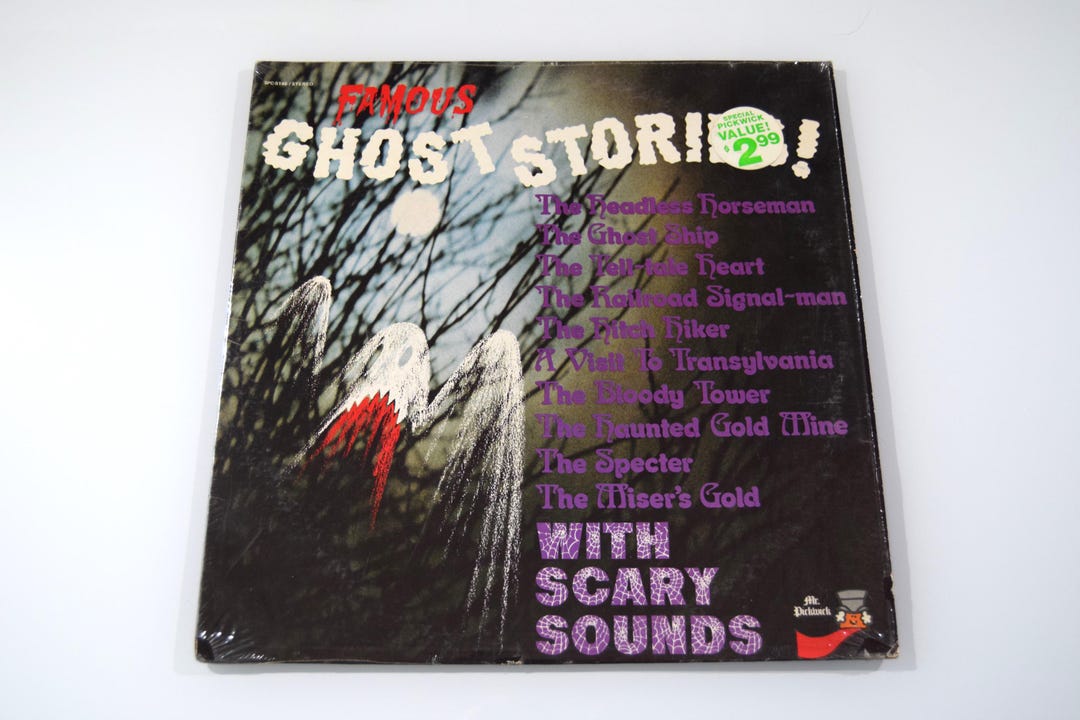 Famous Ghost Stories! Vintage Vinyl LP - With Scary Sounds, Halloween ...