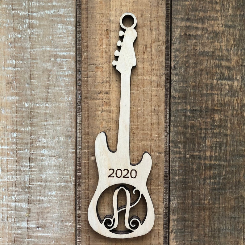Monogram Bass Guitar Christmas Ornament Personalized Bass | Etsy Monogram Bass Guitar Christmas Ornament Personalized Bass | Etsy