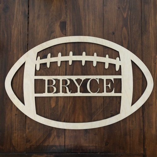 Personalized FOOTBALL Room Door SIGN Boy Sports Decor Wall - Etsy