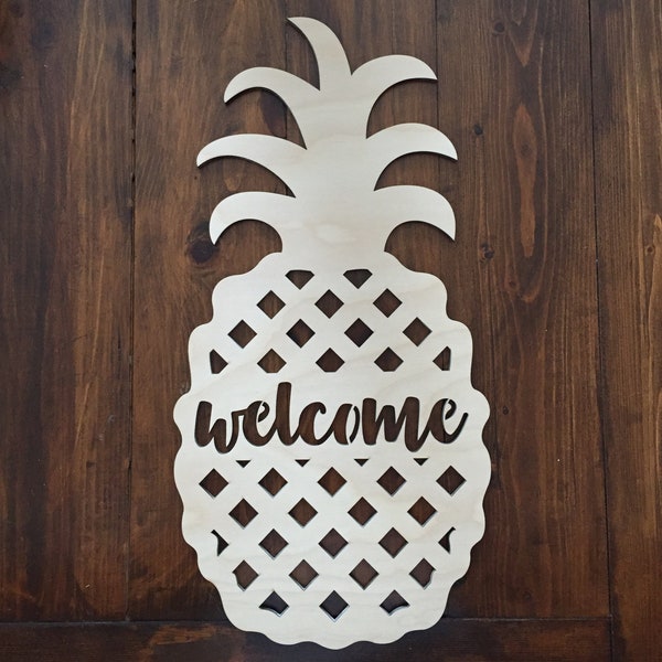 Pineapple Door Decor - Etsy