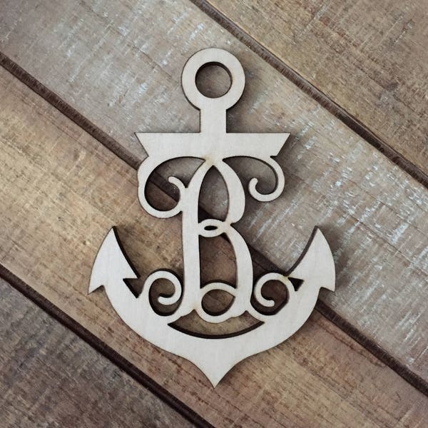 Monogram Anchor - Etsy