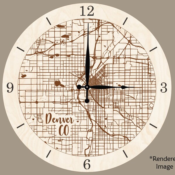Map Wall Clock - Etsy