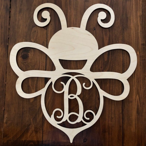 Bee Monogram - Etsy