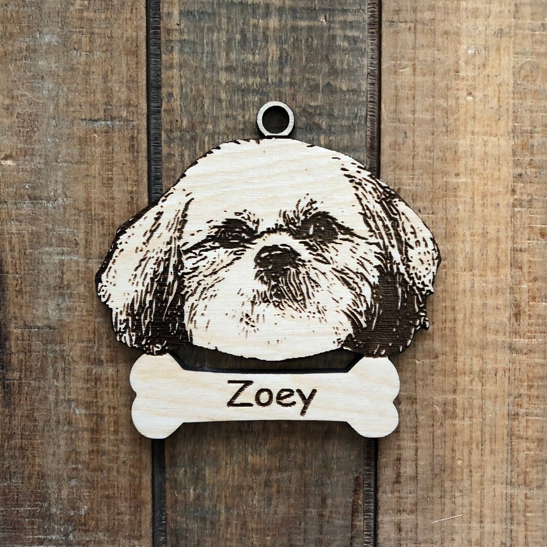 Personalized Shih Tzu Ornament Shih Tzu Christmas Ornament - Etsy