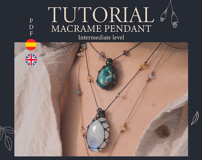 PDF Tutorial - Dragon Pendant - Macrame & Wire Pattern - Necklace ...