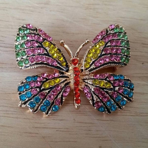 Rhinestone Pins - Etsy