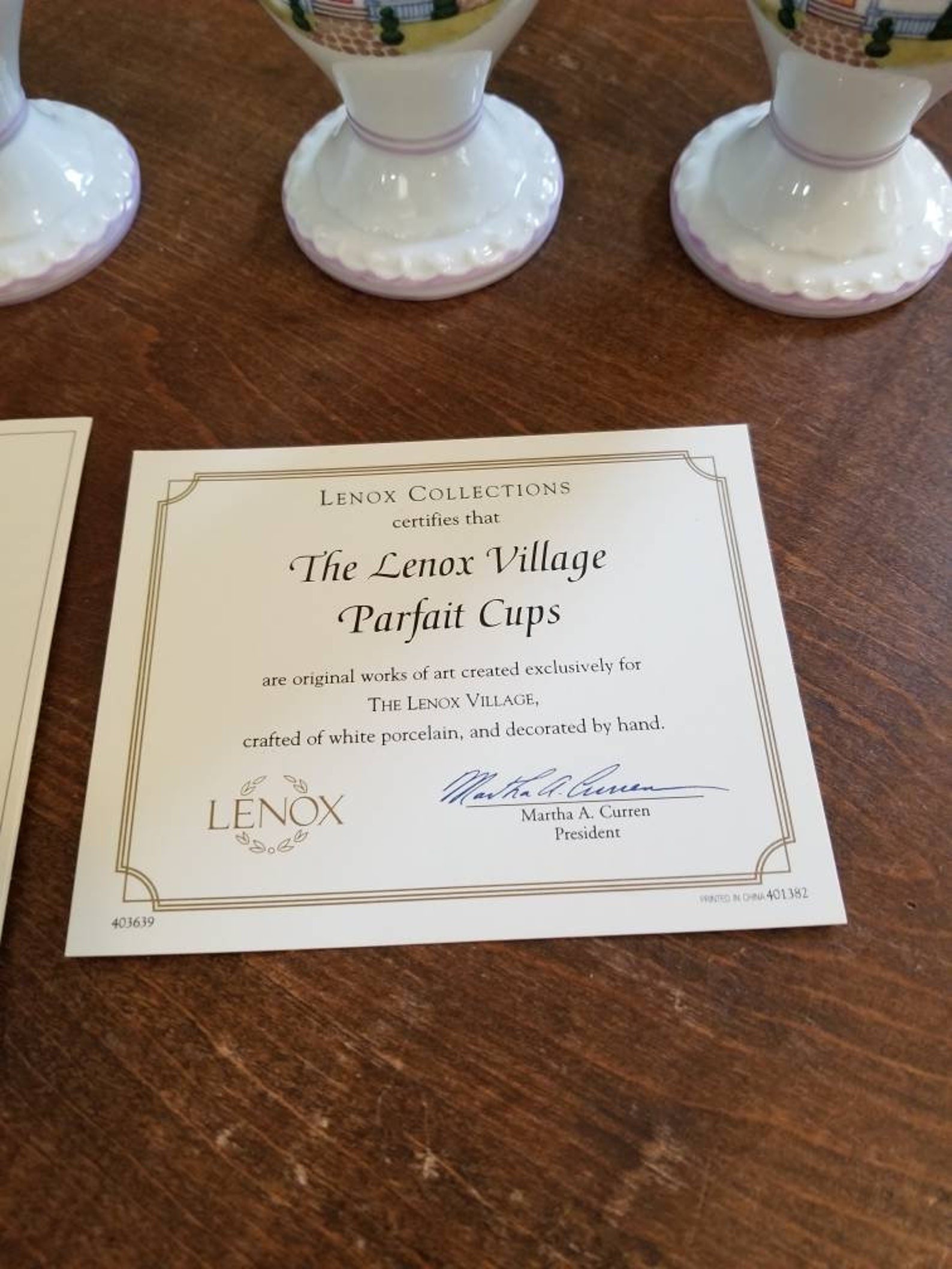 Set of 4 Lenox Village Collection Footed Parfait Cups - Etsy