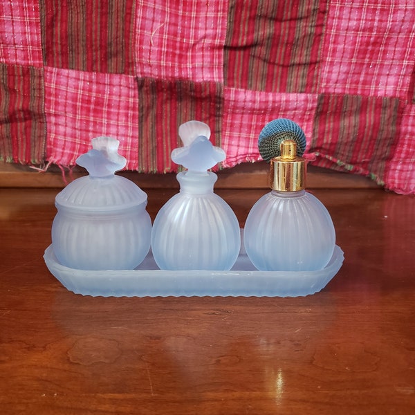 Glass Dresser Set - Etsy