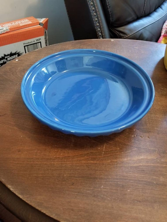 Fiesta 10 Inch Pie Baker / Pie Plate in the Color of Lapis - Etsy