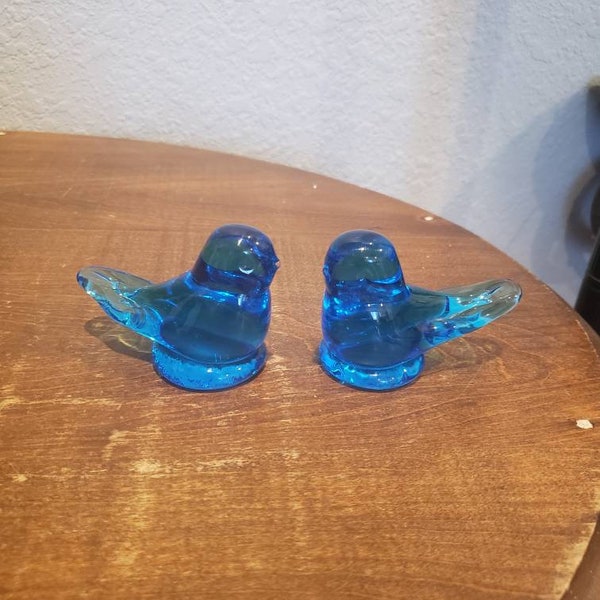 Blue Glass Bird - Etsy