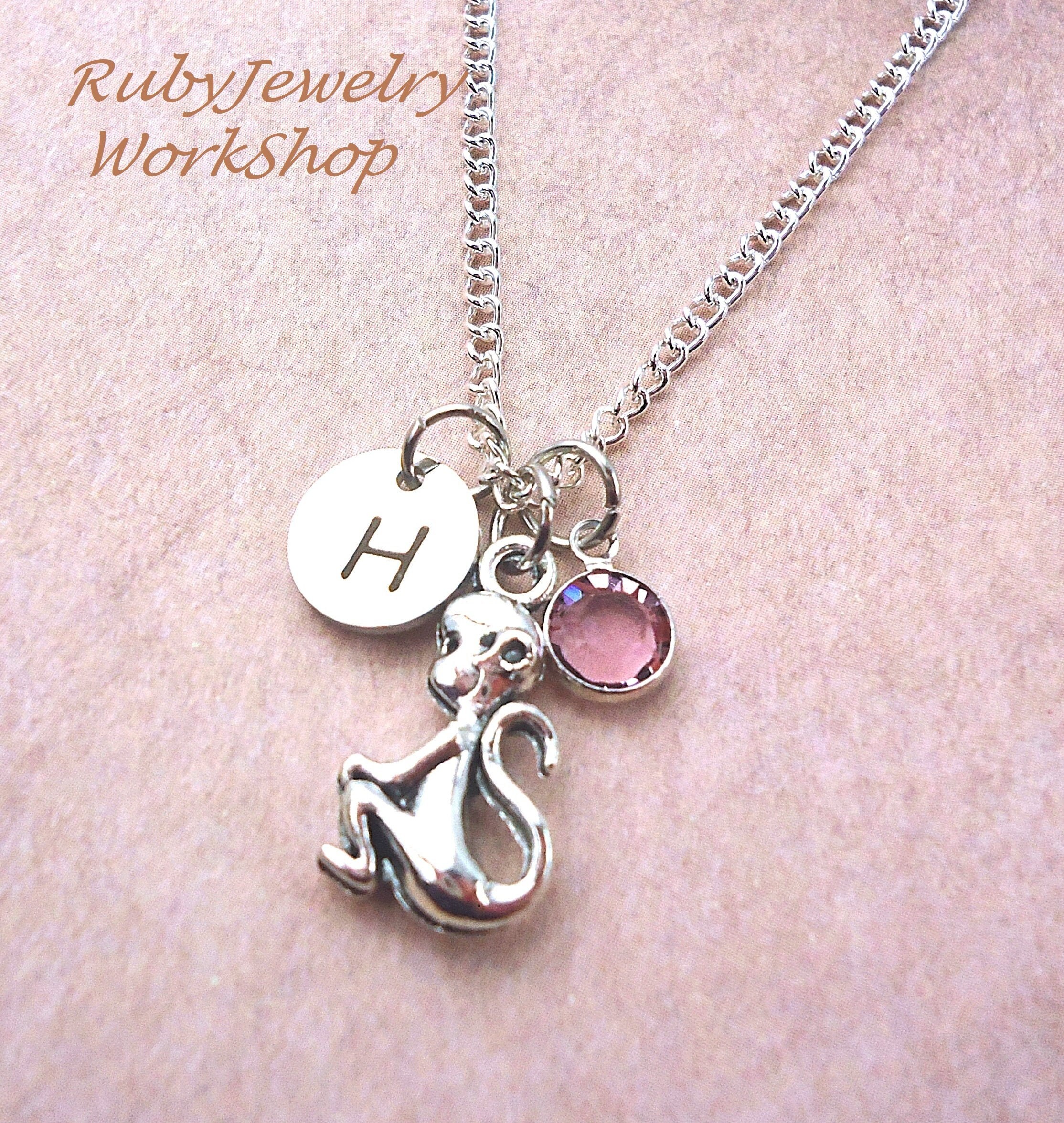 Little Monkey Chain Necklace Monkey Charm Monkey Jewelry - Etsy