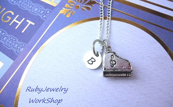 Customize 3D Piano Music Note Chain Necklace-initial - Etsy