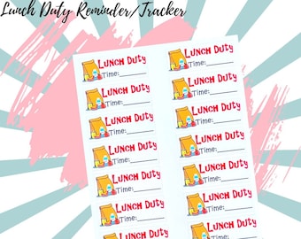 40 Cute Break Duty/teacher/college/school Planner Stickers - Etsy