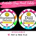 Printable Class Pencil Labels, Teacher Stickers, Clip Art, Classroom ...