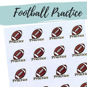Football Practice Planner Stickers American Football Sport - Etsy