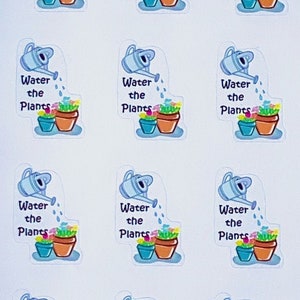 Water Plant Stickers, Gardening Stickers, Spring Time Stickers, Life ...