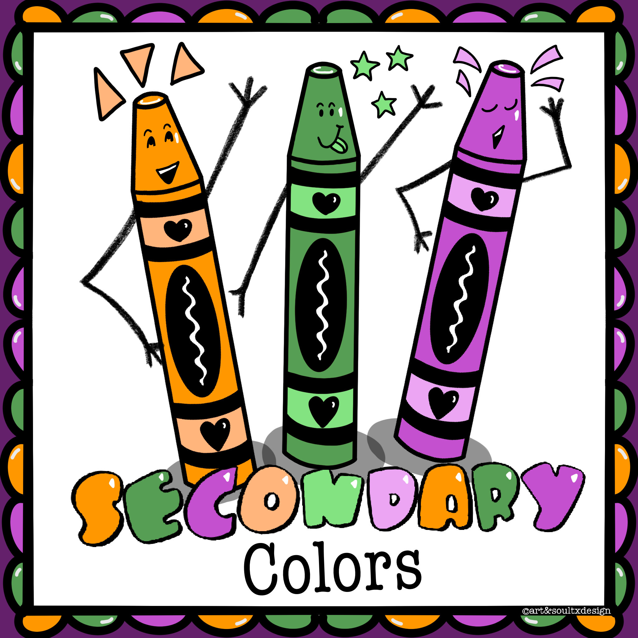 Printable Art Class Color Family Labels, Classroom Decor, Classroom ...