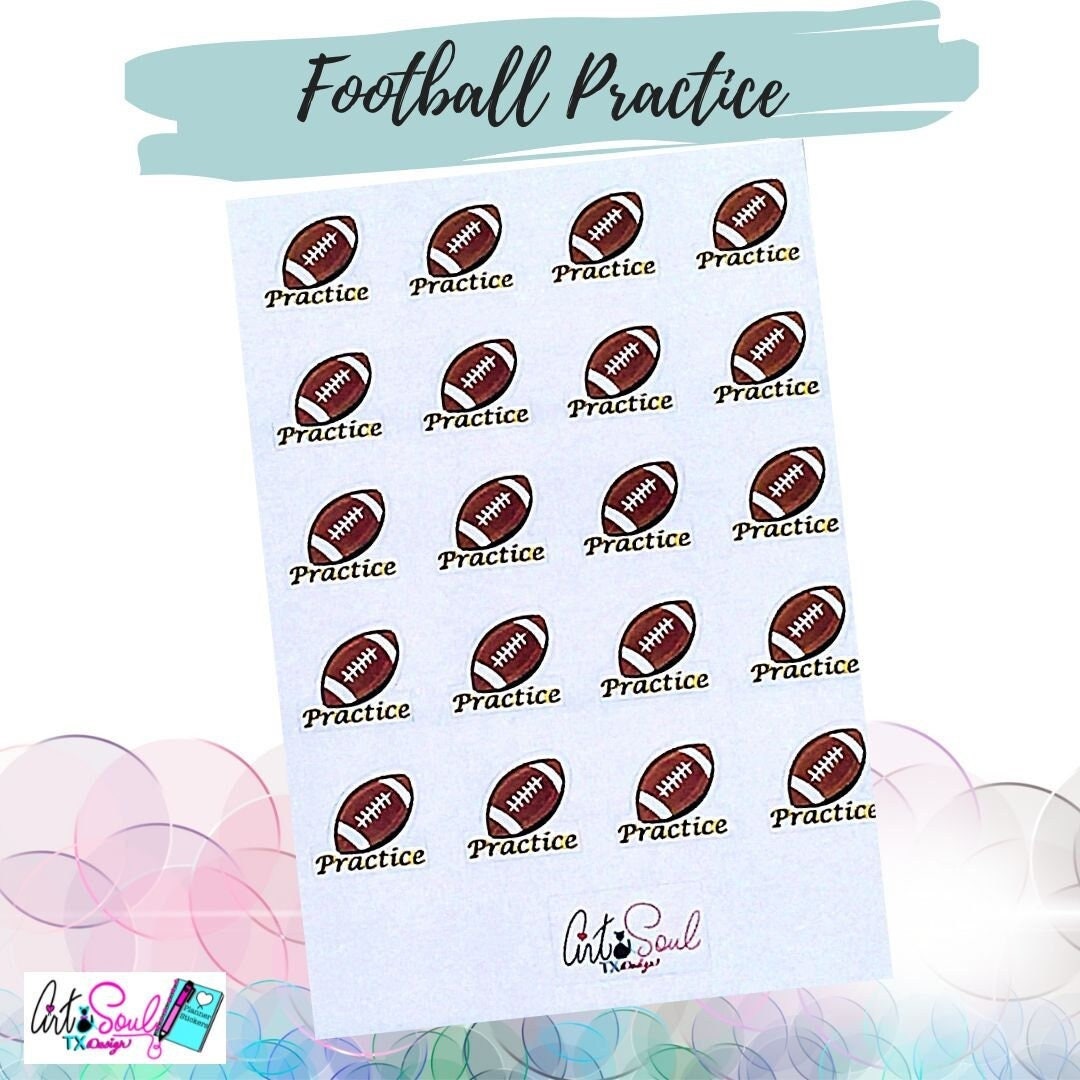 Football Practice Planner Stickers American Football Sport - Etsy