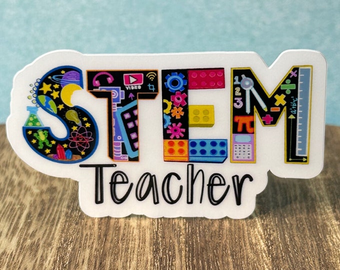 STEM Teacher Sticker - Etsy