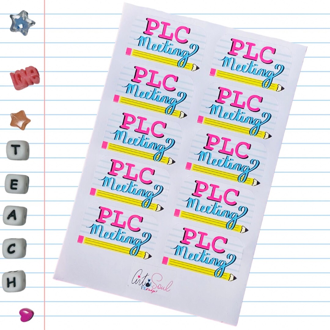 PLC Meeting Stickers, Teacher Planner Stickers - Etsy