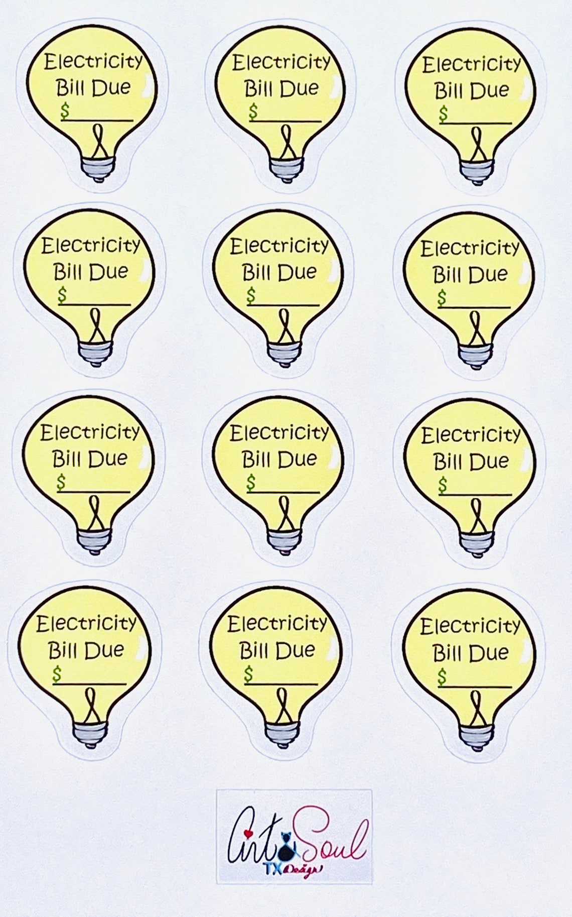 Expense Tracker Budget Planner Stickers Bundle Electric and | Etsy