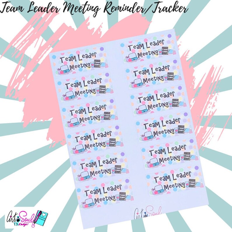 Teacher Team Leader Meeting Lesson Planner Stickers Teacher - Etsy