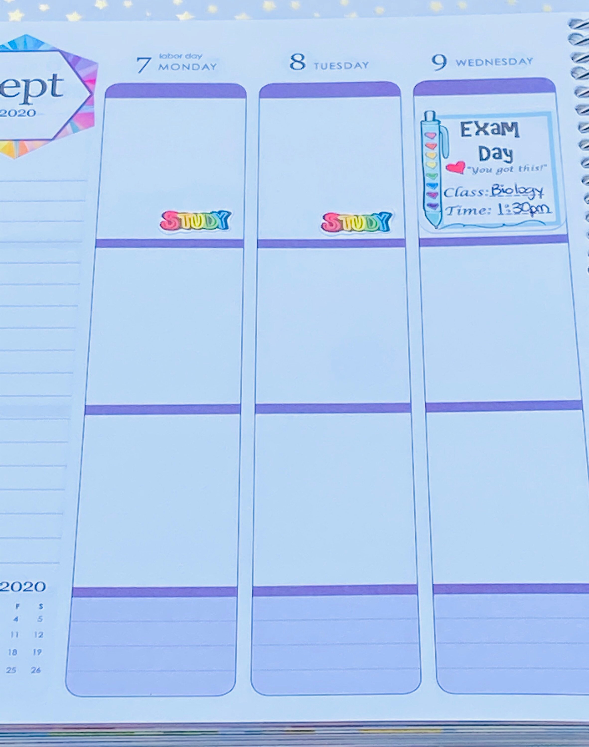 College Exam Day Stickers College Exam Day Sticker Pack | Etsy