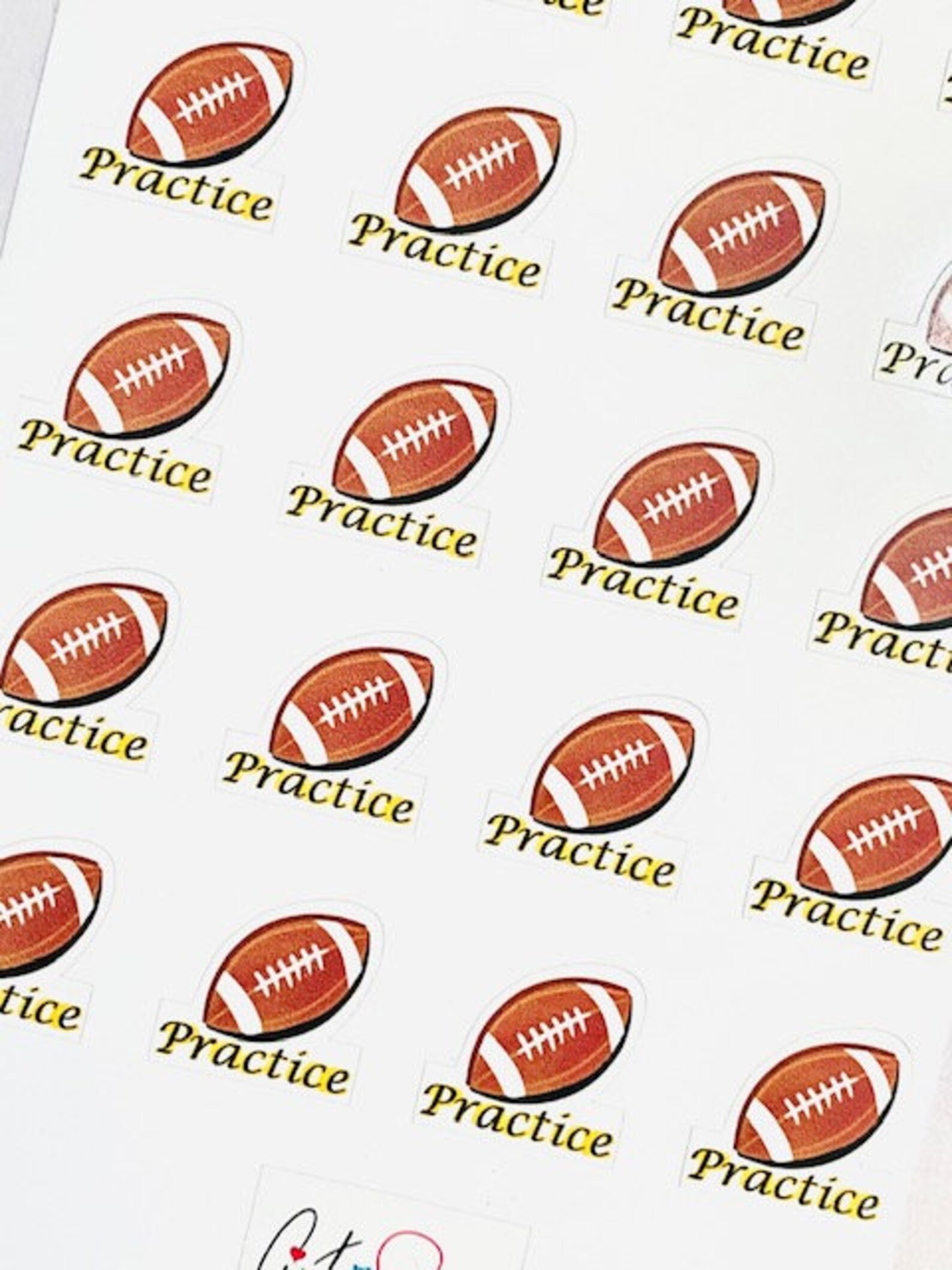 Football Practice Planner Stickers American Football Sport | Etsy