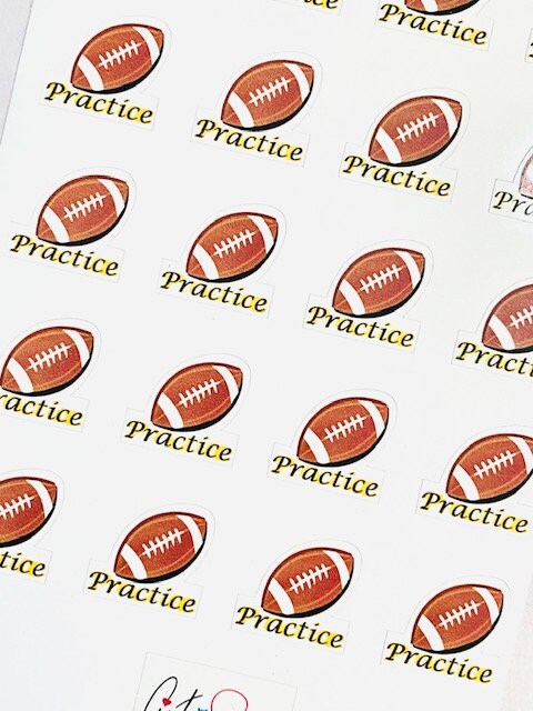 Football Practice Planner Stickers American Football Sport | Etsy