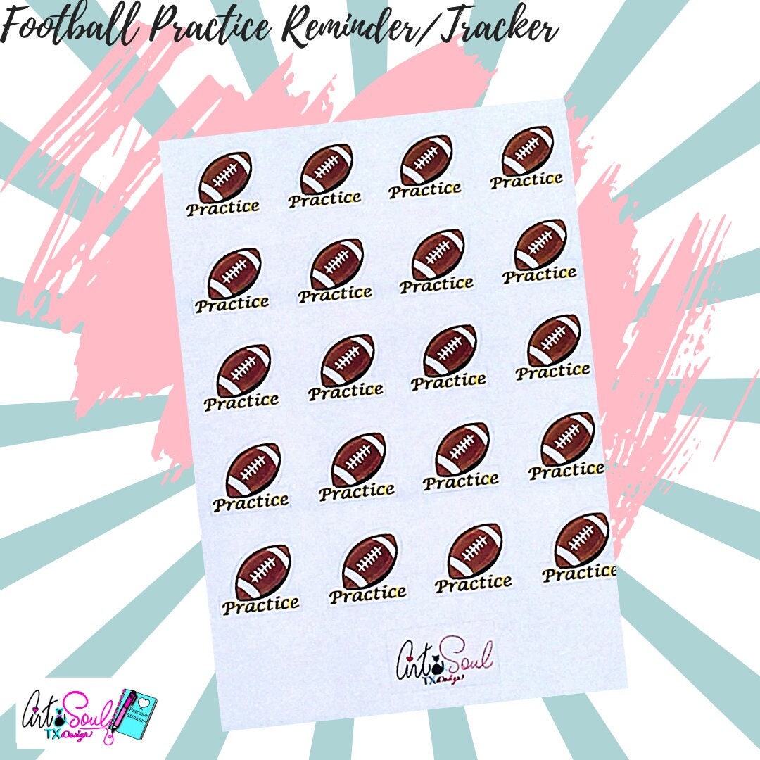 Football Practice Planner Stickers American Football Sport - Etsy