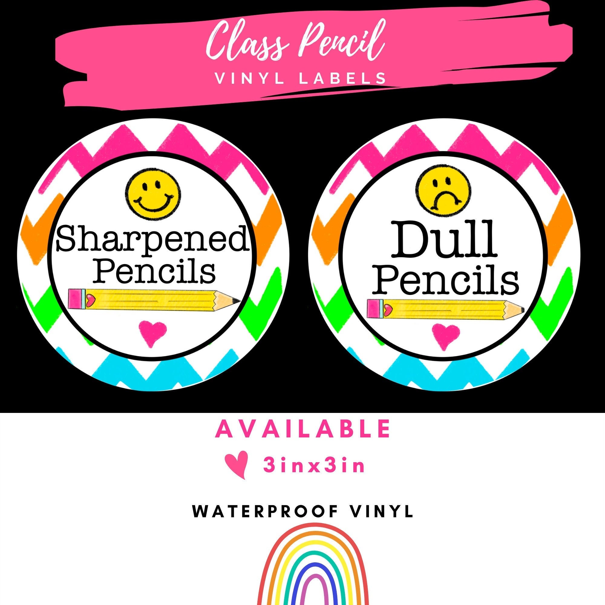 Sharpened Pencil Label