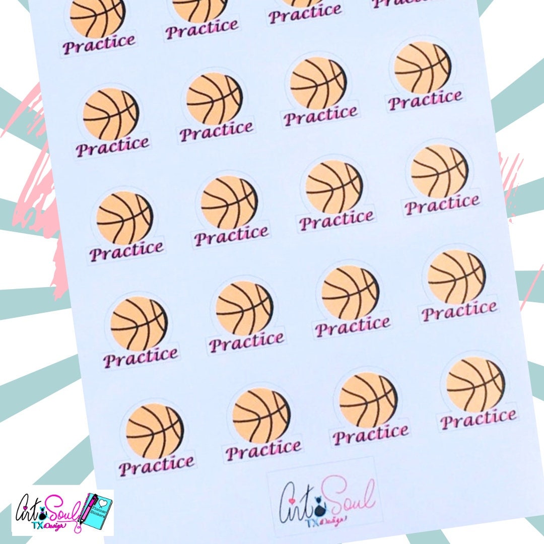 Basketball Practice, Sports Stickers, Day Planner and Life Planner ...