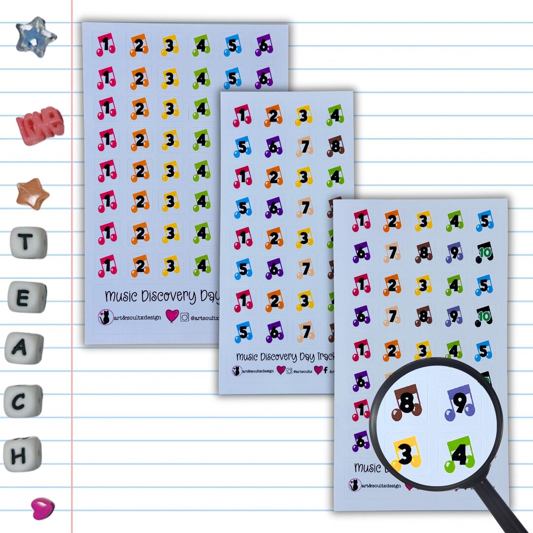 Music Teacher Rotation Schedule Planner Stickers, Music Teacher Tracker ...