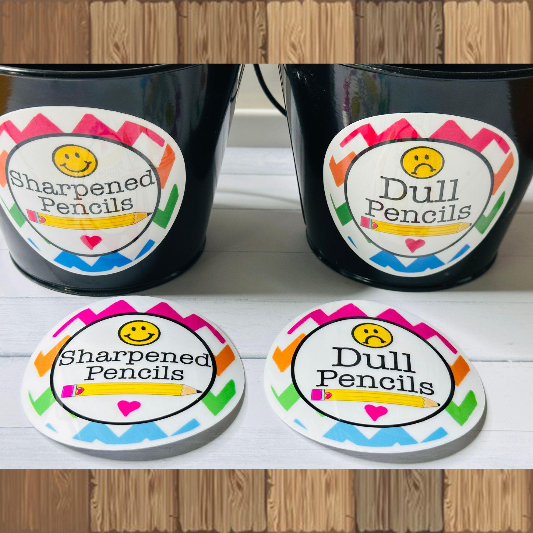 Class Pencil Vinyl Labels, Teacher Stickers, Classroom Organization ...