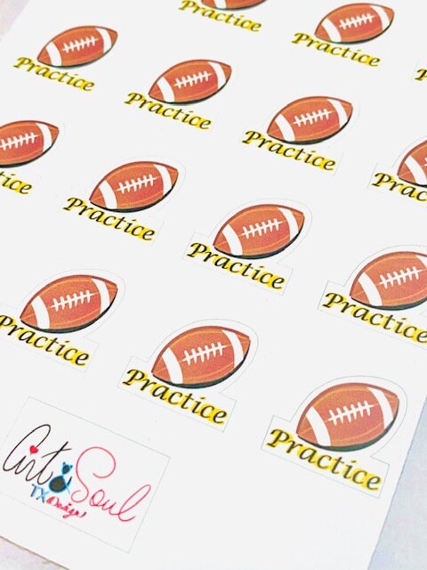 Football Practice Planner Stickers American Football Sport | Etsy