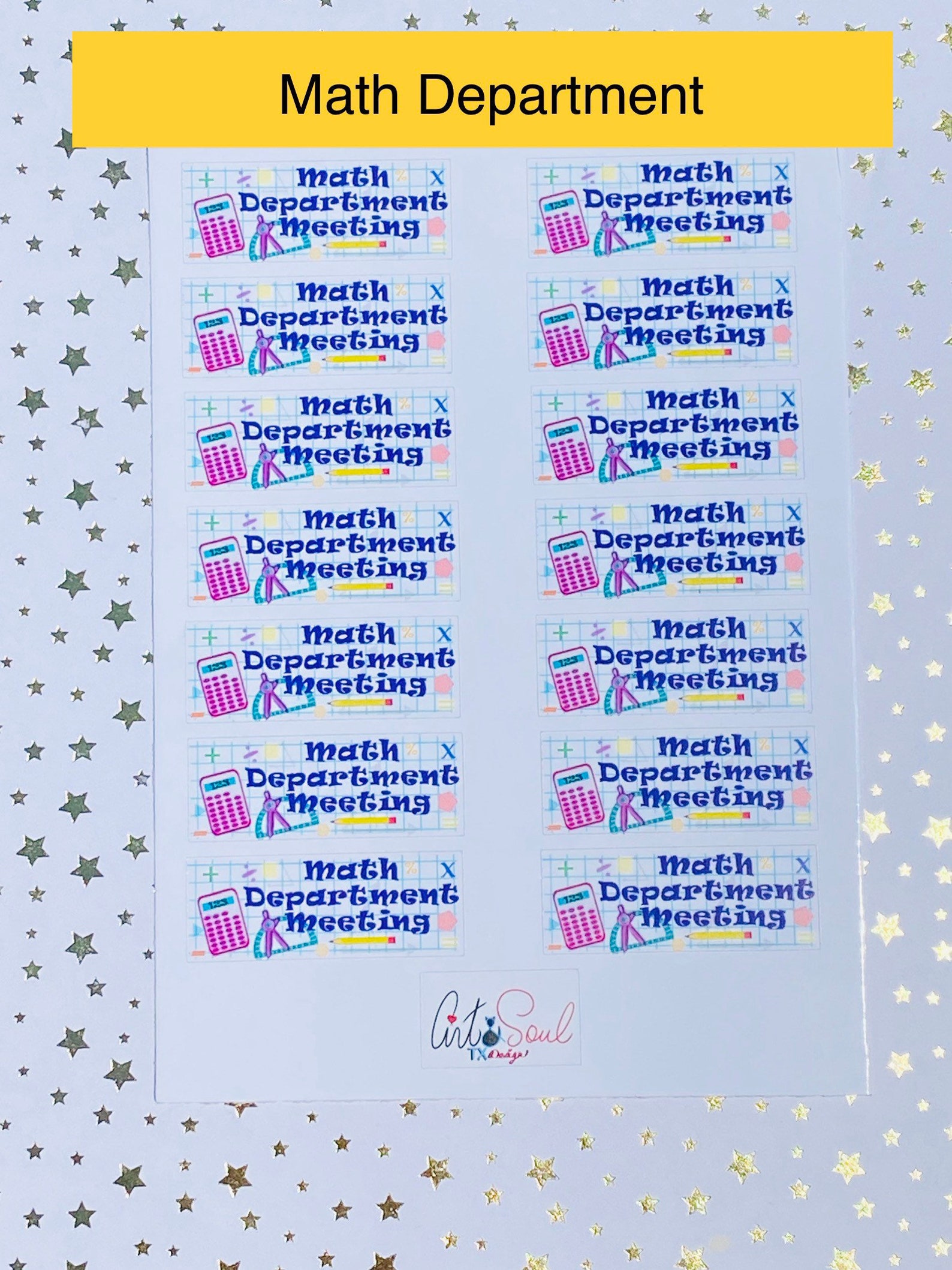 Math Teacher Meeting Stickers Math Teacher Stickers Teacher - Etsy