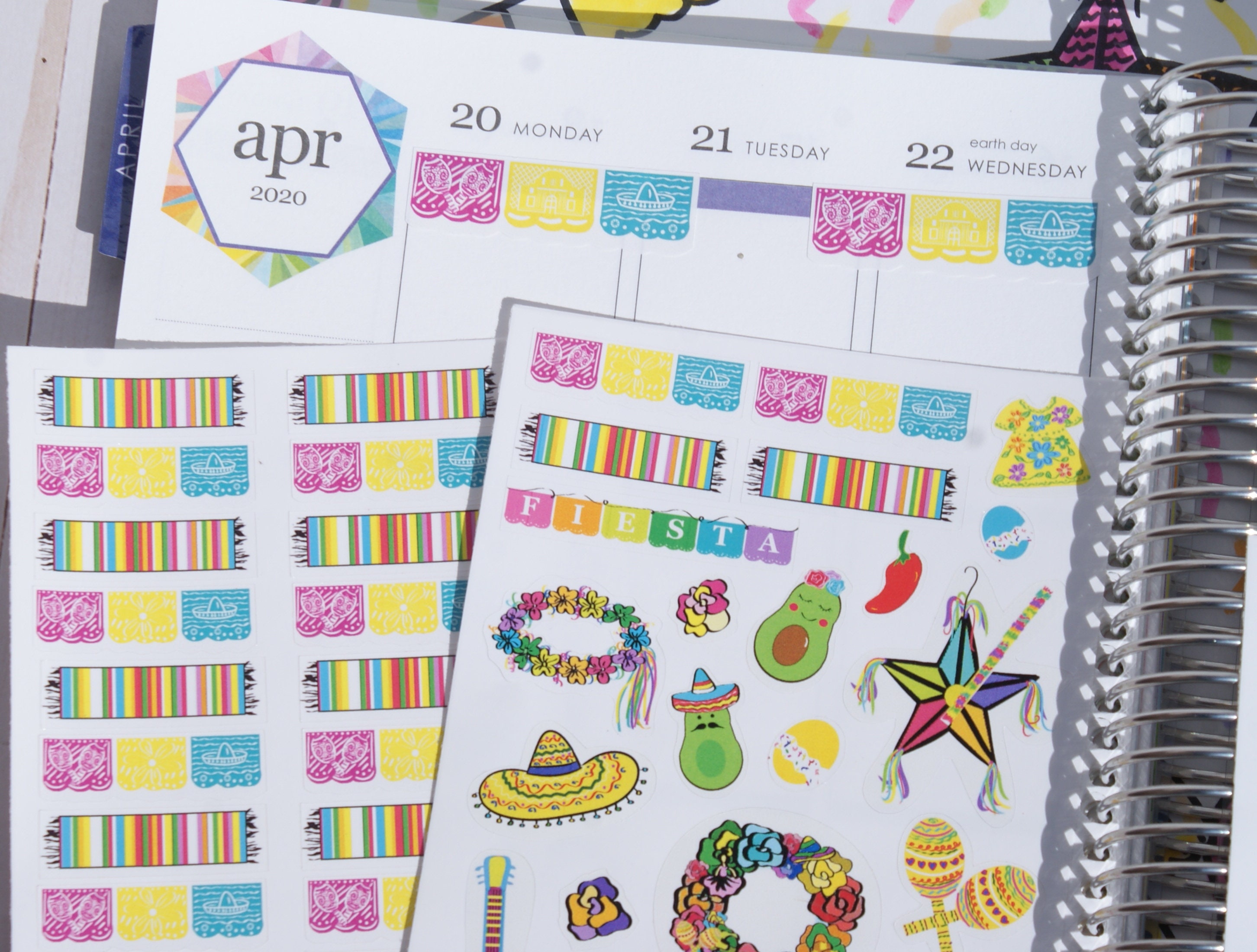 Fiesta Sticker Pack Mexican Fiesta Stickers Viva Fiesta | Etsy