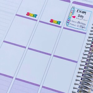 College Exam Day Stickers, College Exam Day Sticker Pack | College ...