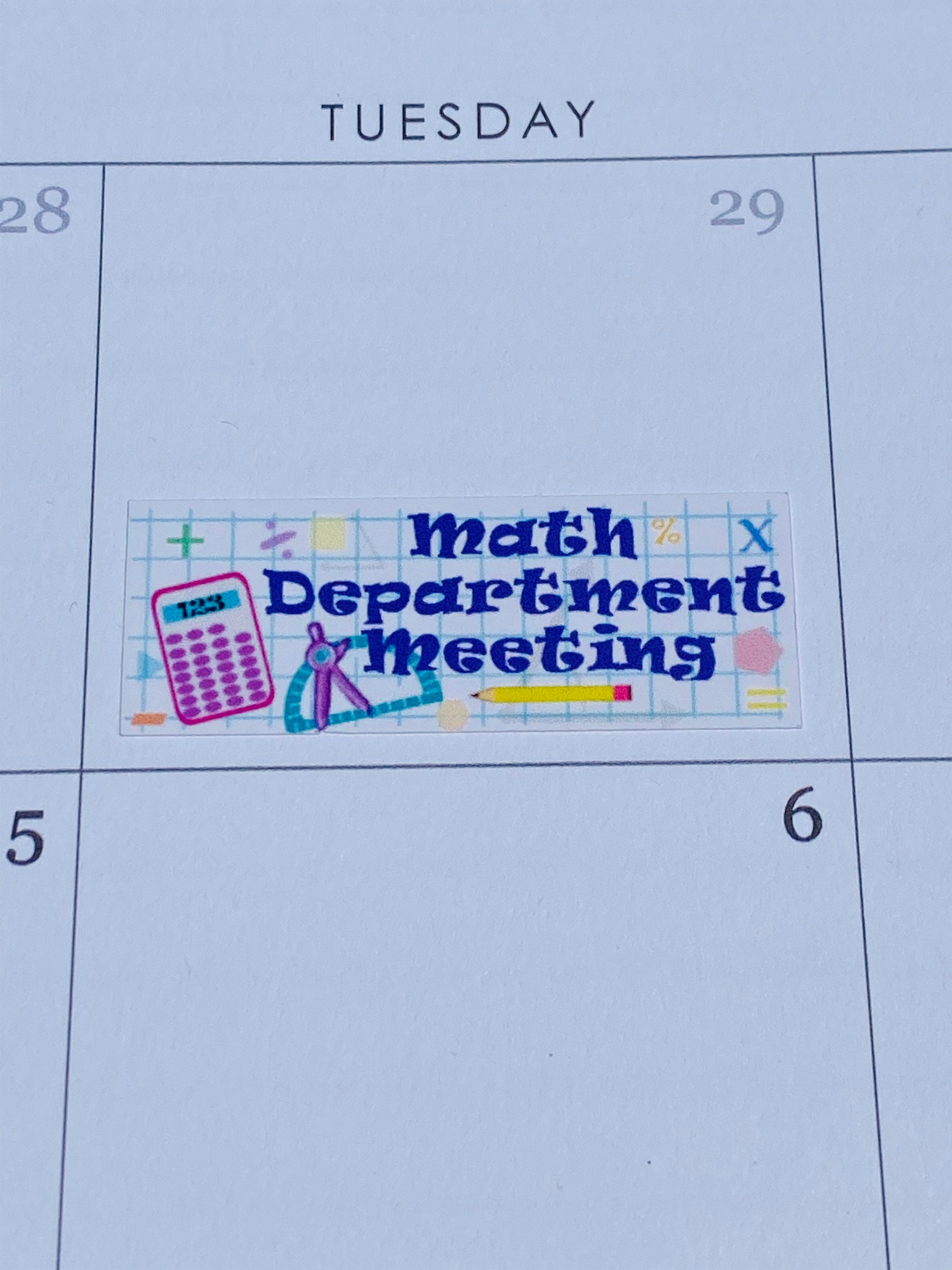 Math Teacher Meeting Stickers Math Teacher Stickers Teacher | Etsy