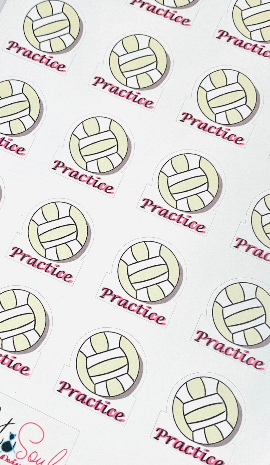 Volleyball Practice Planner Stickers Volleyball Reminder | Etsy