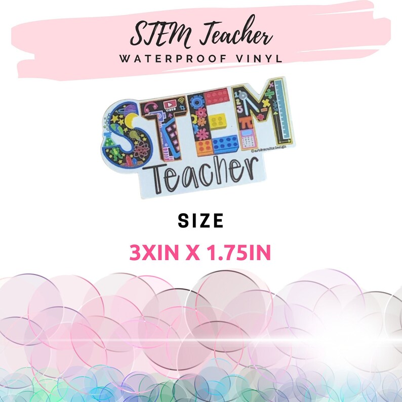 STEM Teacher Sticker - Etsy