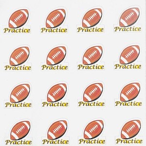 Football Practice Planner Stickers American Football Sport - Etsy